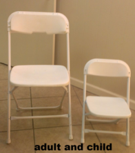 Chairs for rent Table sizing for rent