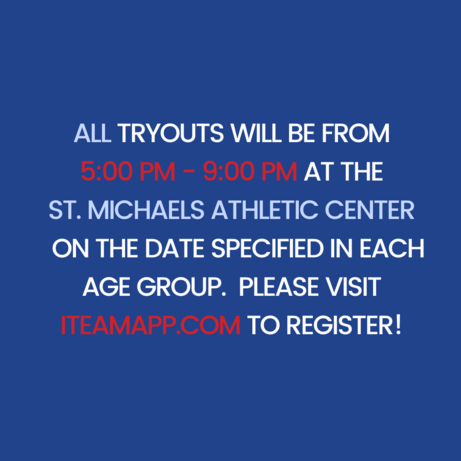 2024-2025 Tryouts