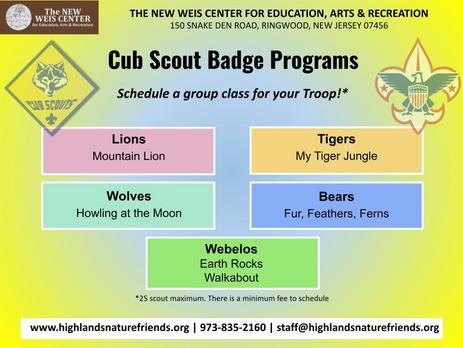 Scouts BSA & Cub Scout programs