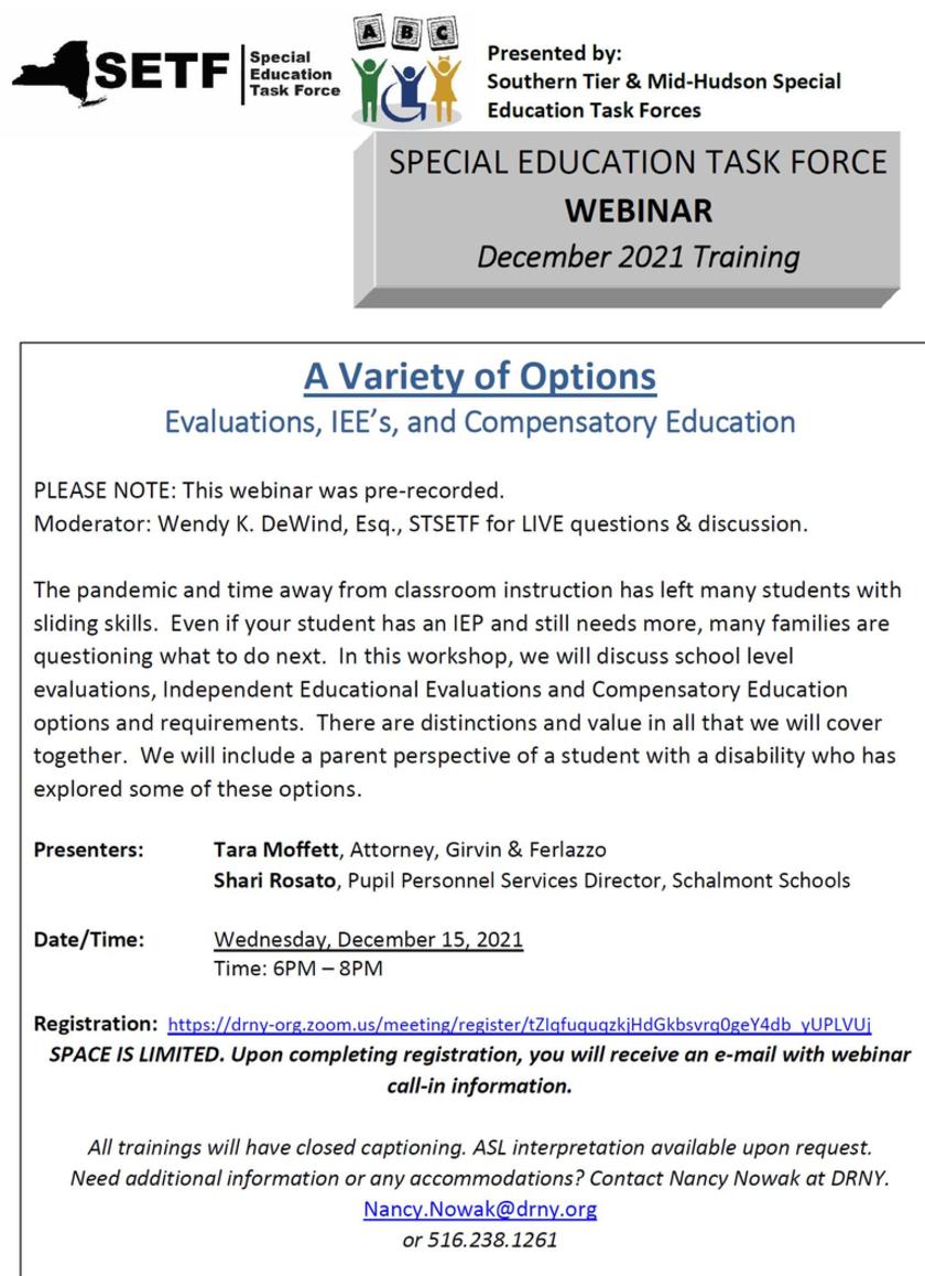 Mid-Hudson Special Ed Task Force