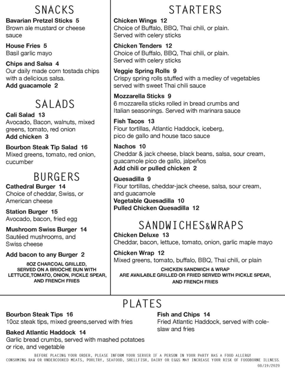 MENU ONLINE
