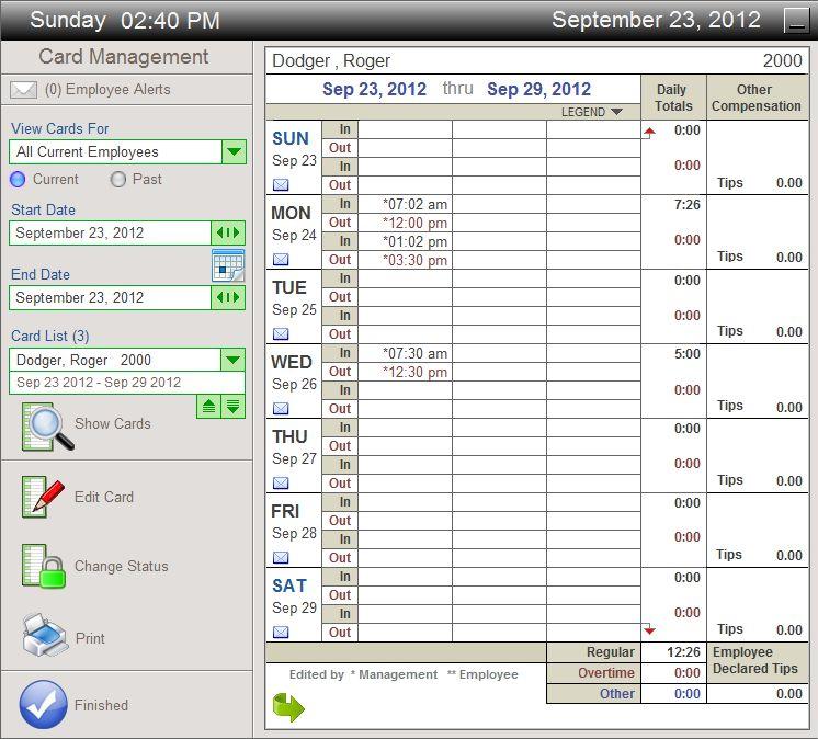 Time Card Calculator - EconSoft