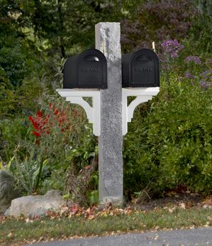 Granite Mailbox Posts