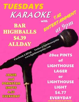 Entertainment, pub food - Lighthouse Pub