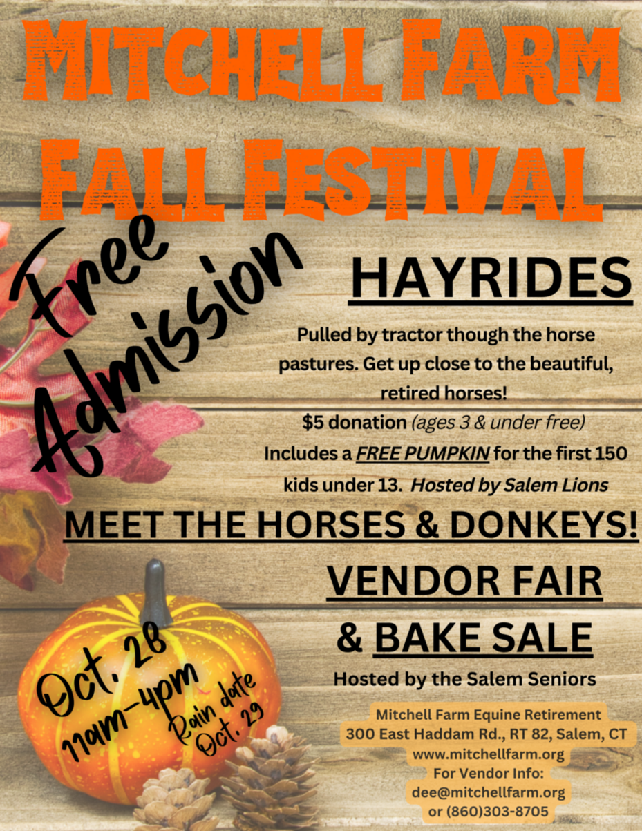 Events | Mitchell Farm Equine Retirement, Inc.