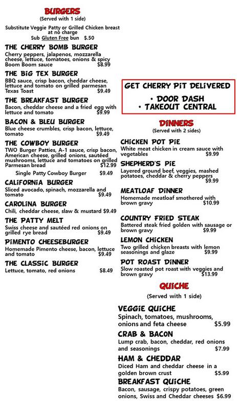 Lunch and Dinner Menus