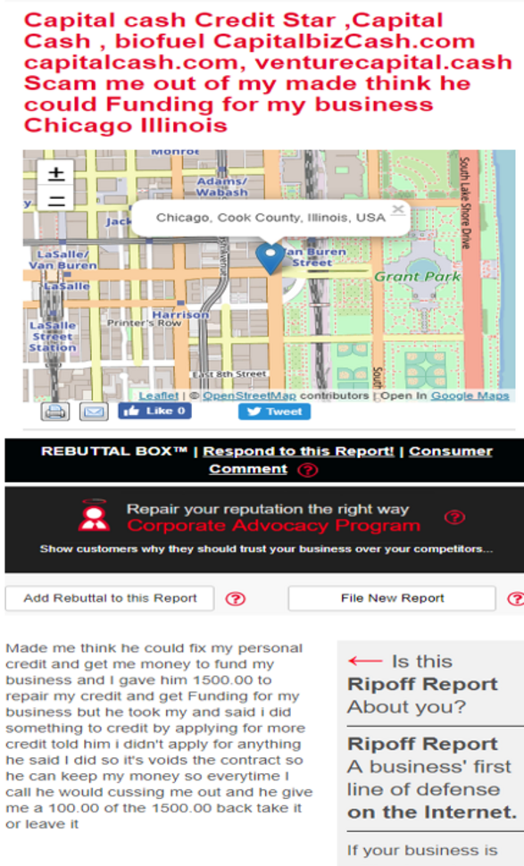 FALSE Credit Repair RIP OFF REPORT