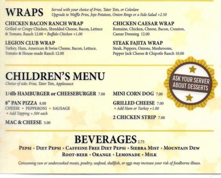 Regular Menu
