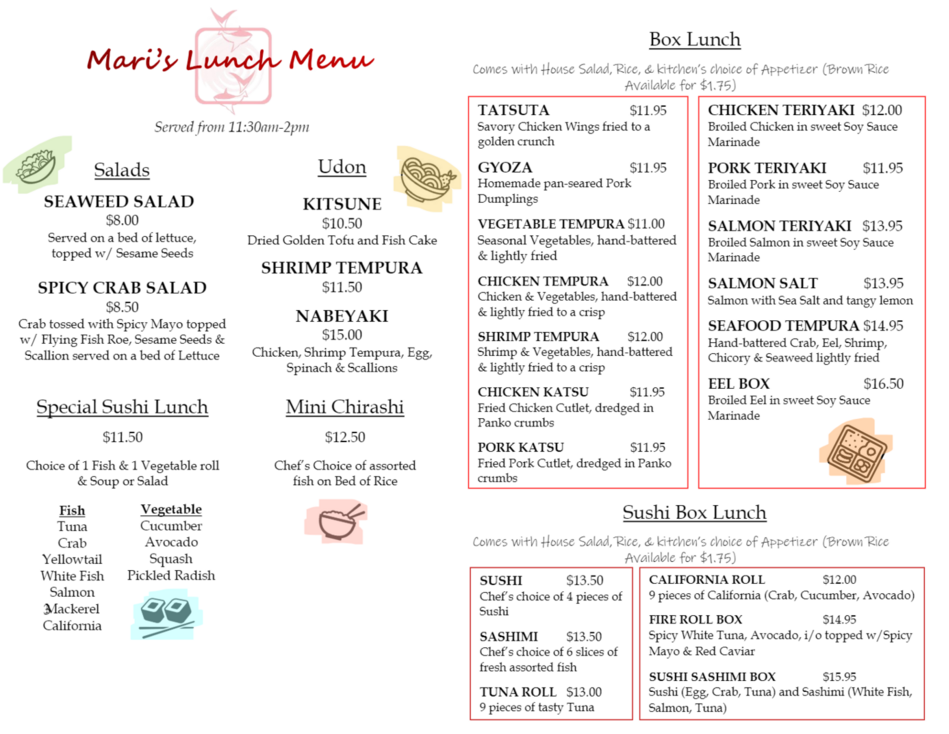 Mari's Japanese Cuisine in Schenectady, New York