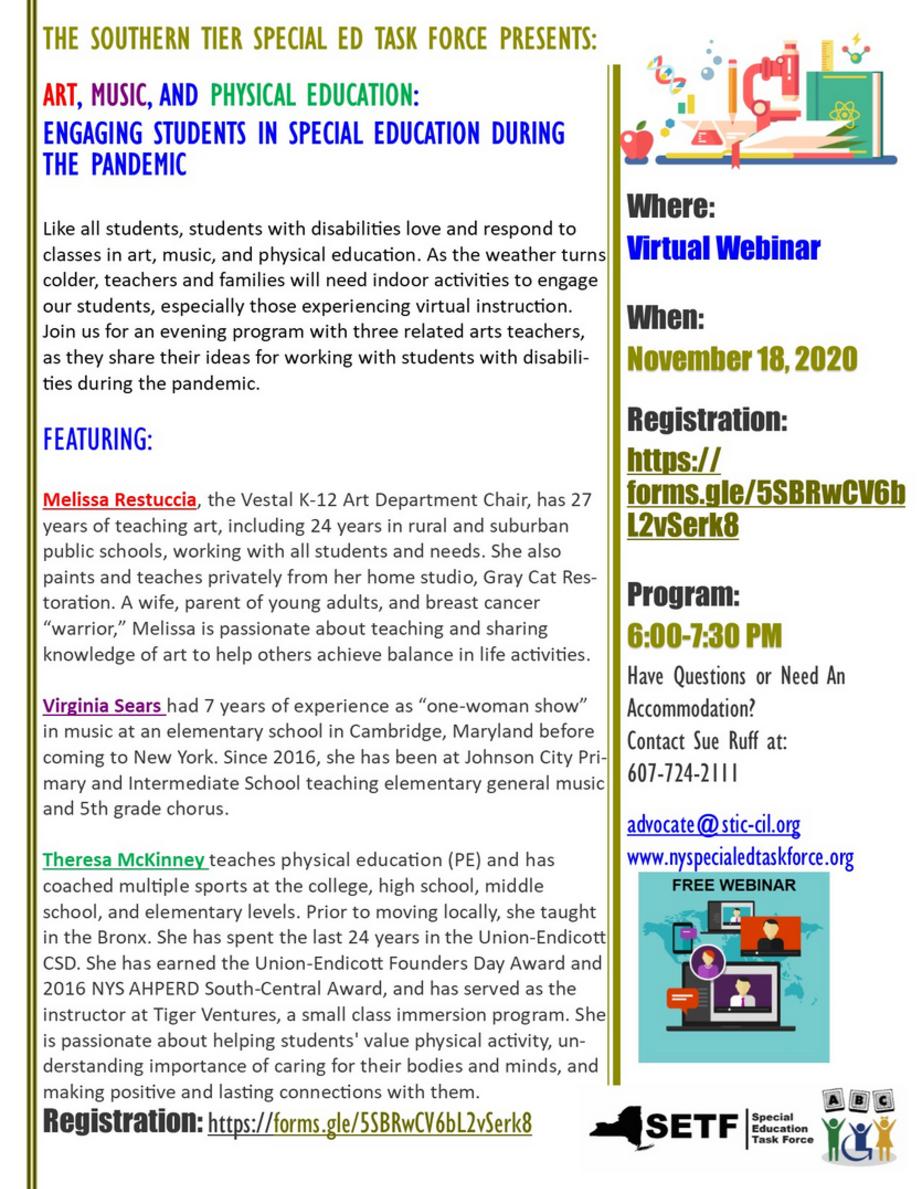 Southern Tier Special Ed Task Force Southern Tier Special Ed Task Force
