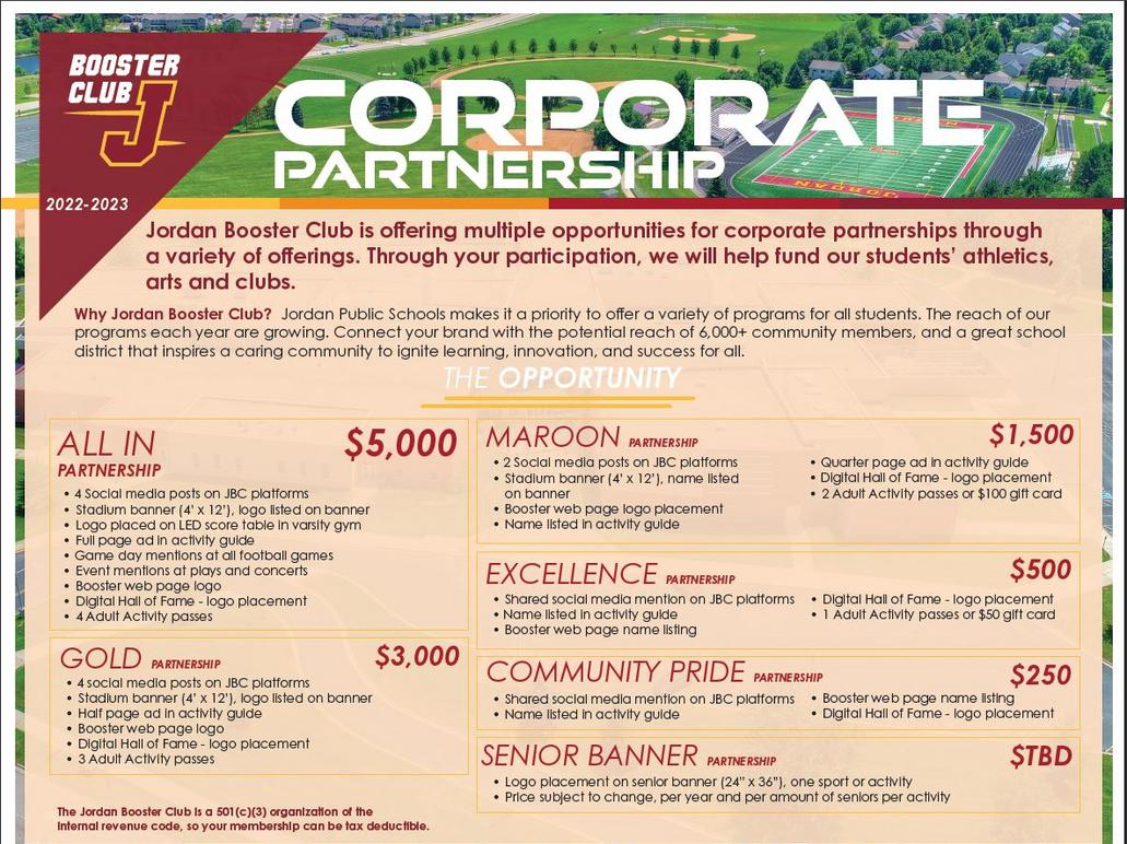 Corporate Sponsorship Opportunities