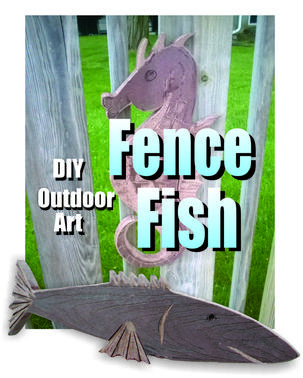 Fence Fish Nautical Outdoor Art