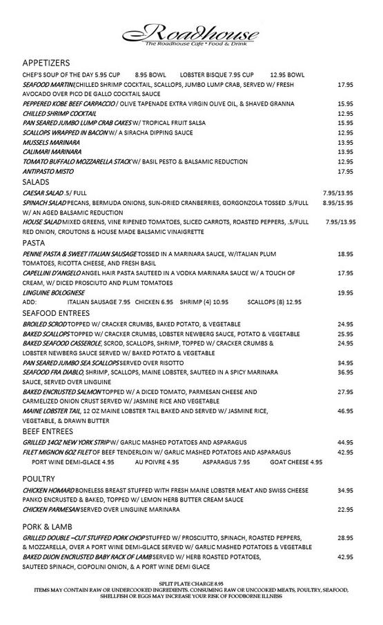 Home [www.roadhousecafefl.com]