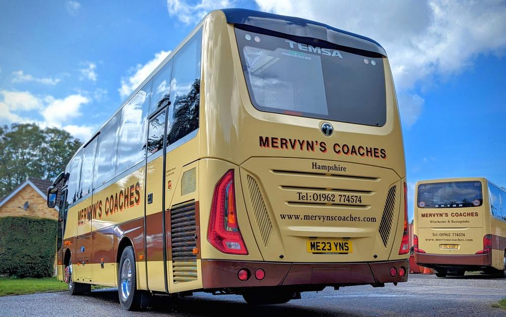 Mervyn's Coaches - Coach Company, Coach Hire in Hampshire, Wedding ...