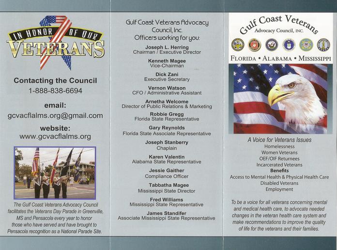 Gulf Coast Veterans Advocacy Council inc. - Helping Veterans