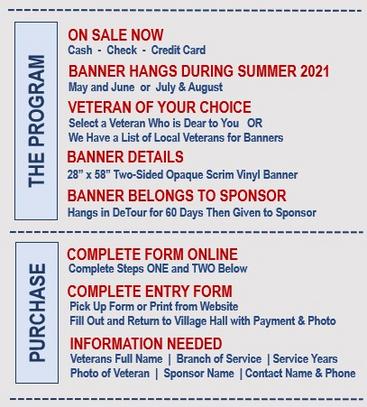 Veterans Banner Program DeTour Village MI
