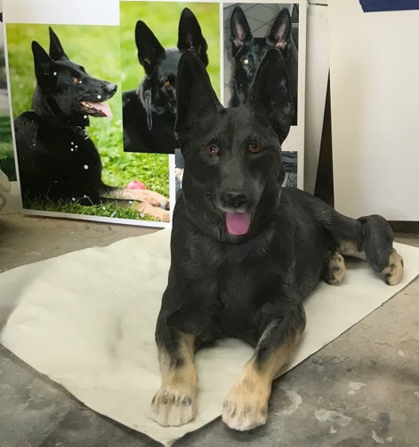 Custom Pet Sculpture Pet Urns Dog Sculpture