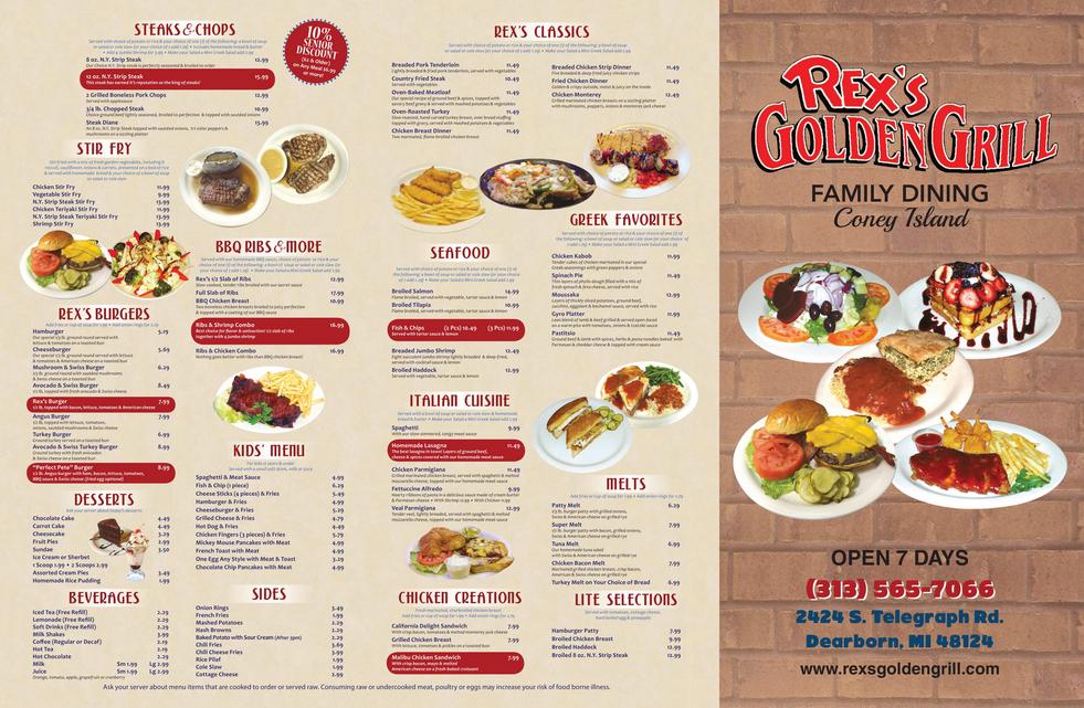Welcome to Rex's Golden Grill!