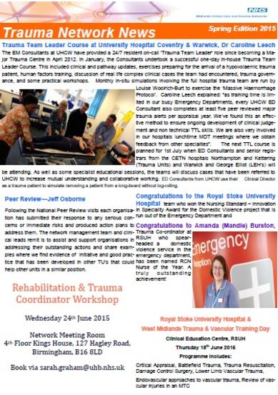 Midlands Trauma Networks Trauma Newsletter