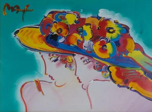 "Friends" Peter Max Mixed Media