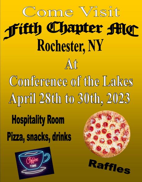 Upcoming Events - Fifth Chapter MC Finger Lakes NY