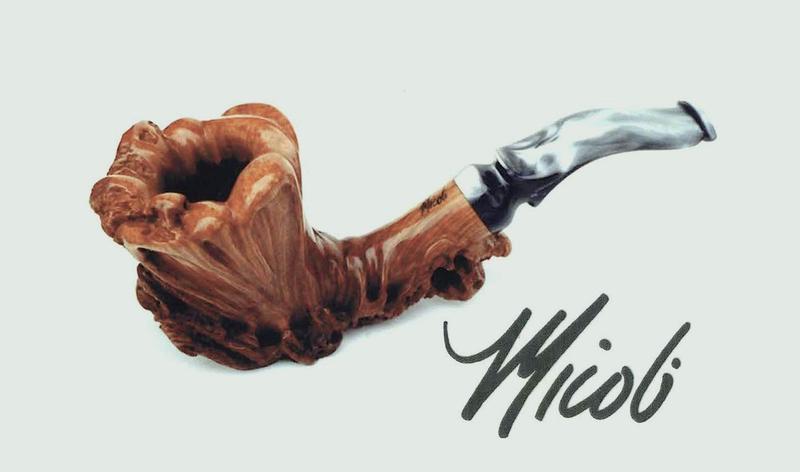 Micoli is a master carver of freehand pipes