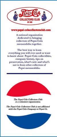 #1 Club For Collectors of Pepsi Cola Products - Pepsi-cola Collectors Club