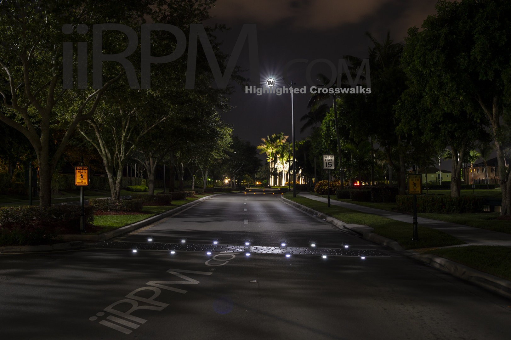 PEDESTRIAN CROSSWALKS with IRWL In-Roadway Warning Lights
