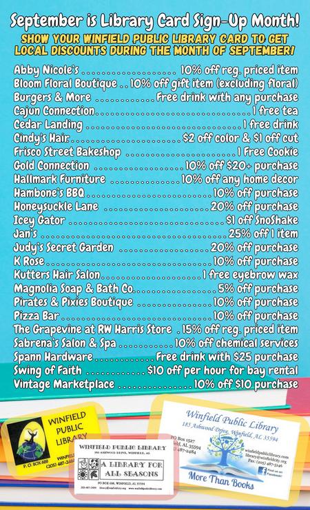 Winfield Public Library in Winfield, Alabama