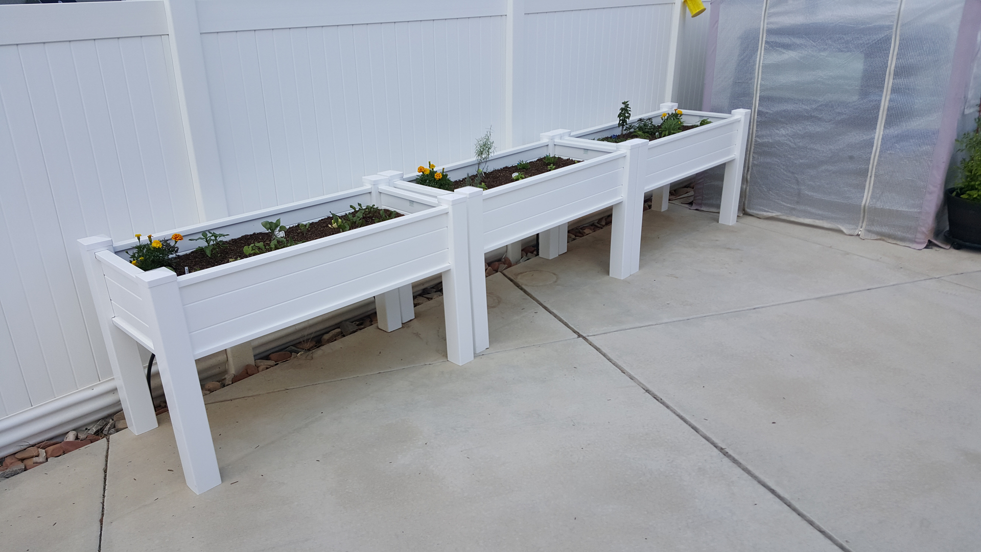 Utah Vinyl Large Garden Planter Boxes Emalie Deep Raised Garden Beds