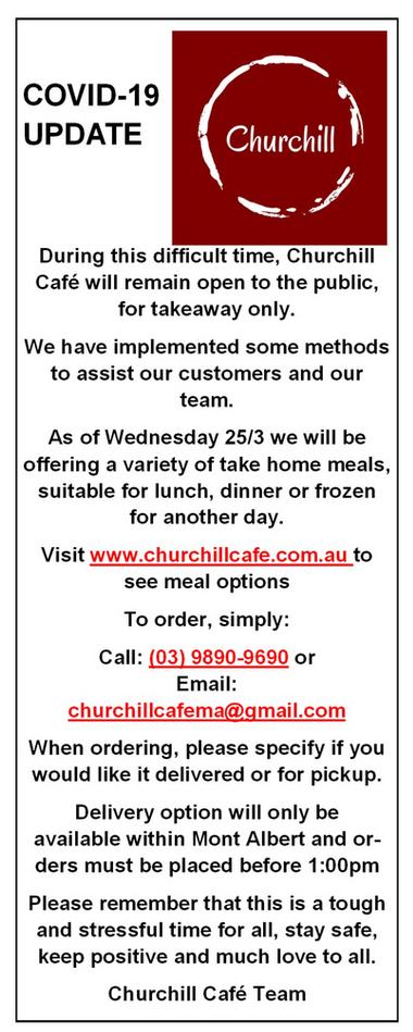 Churchill Cafe: Home