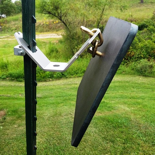 12 inch SQUARE AR500 1/2" target | Hang Fast Steel Target Systems