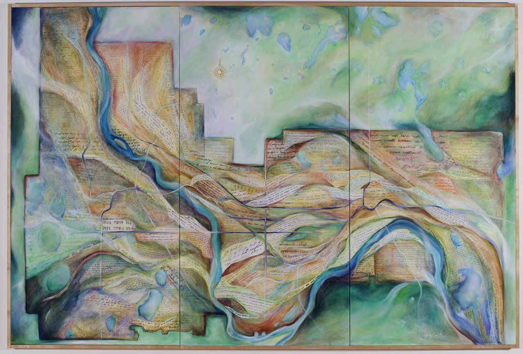 River Map Art