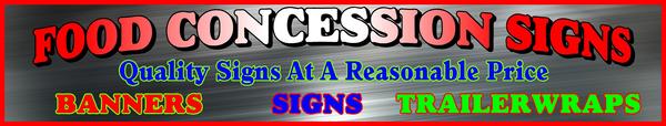food concession signs