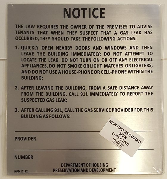 HPD REQUIRED SIGNS PACKAGE BY NYC | HPD SIGNS -THE OFFICIAL STORE