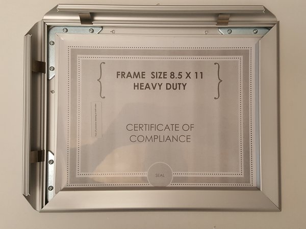 CERTIFICATE OF COMPLIANCE FRAME | HPD SIGNS -THE OFFICIAL STORE