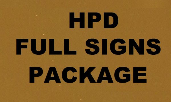 HPD required signs | HPD SIGNS -THE OFFICIAL STORE