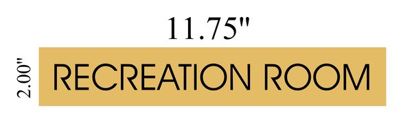 DOB RECREATION ROOM SIGN (2''X11.75'' ALUMINUM SIGN IDEAL FOR NY) | HPD ...