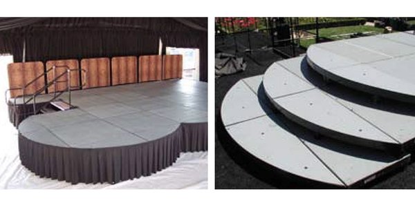 Stage, Deck (Round Corner) | Anderson Rentals