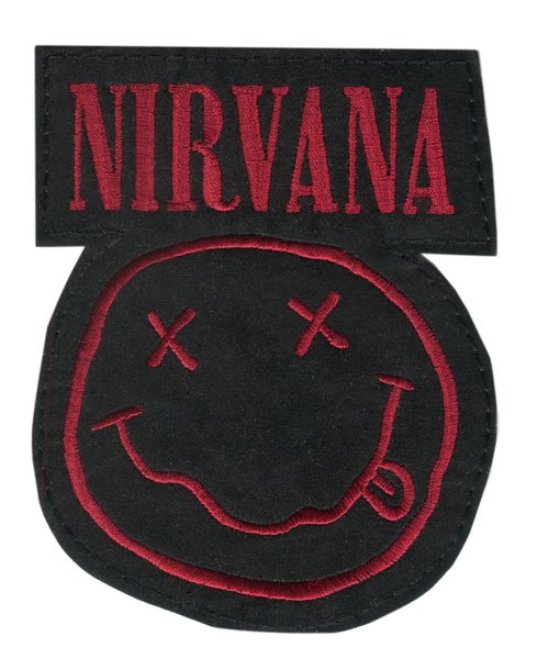 Nirvana Patch 11cm x 9cm | smART-patches embroidery and label, LLC