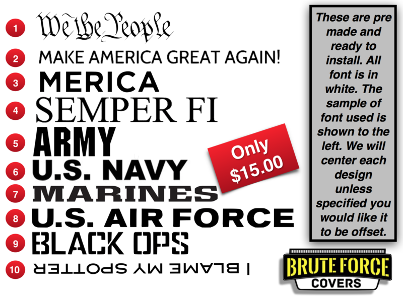 50 inch double row straight LED light bar cover. | Brute Force Covers