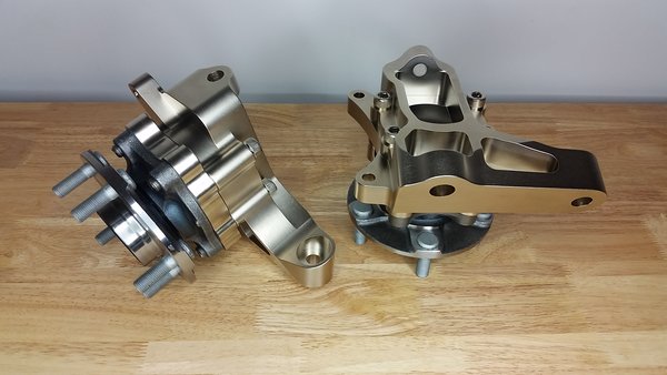 Gen2 Mazda Miata Front Drop Spindles with 5 lug conversion | Keisler ...