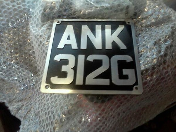 number plate | K2 custom classics
