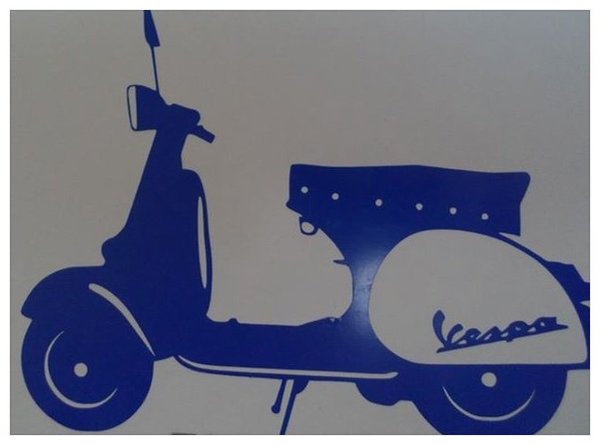 vespa stickers , decals , vespa scooter wall art various colours | self ...