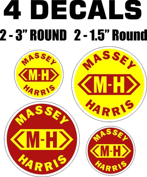 4 Massey Harris Decals Nicer Decals Nicerdecals Corvette Road Runner Mopar Hellcat C7