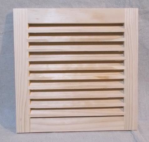 12x12 Wood Return Air Grille (Panel Only) | WoodAirGrille.com