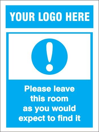 Safety Signage - Mandatory - MAN1021 - Please leave this room as you ...