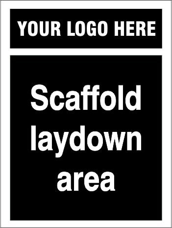 Site Management Sign - SMS1002 - Scaffold laydown area | Mascot Signs ...