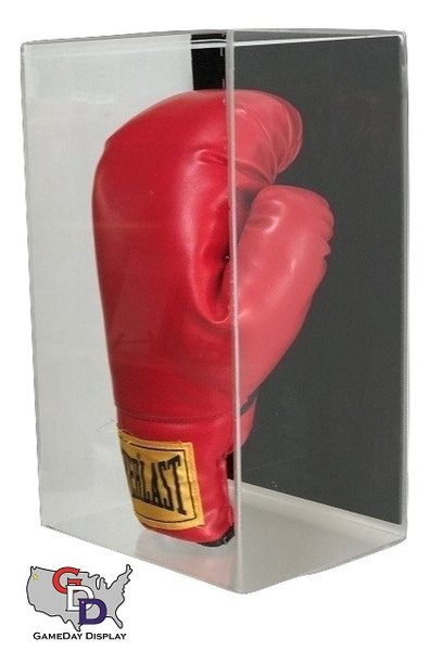 Acrylic Wall Mount Vertical Boxing Glove Display Case | GameDay Display