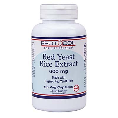 Protocol Red Yeast Rice Extract - 90 Caps - 600 mg | Integral Health ...